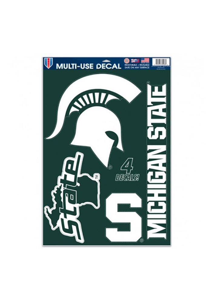 Michigan State Spartans GREEN Multi Use Auto Decal - 5713520