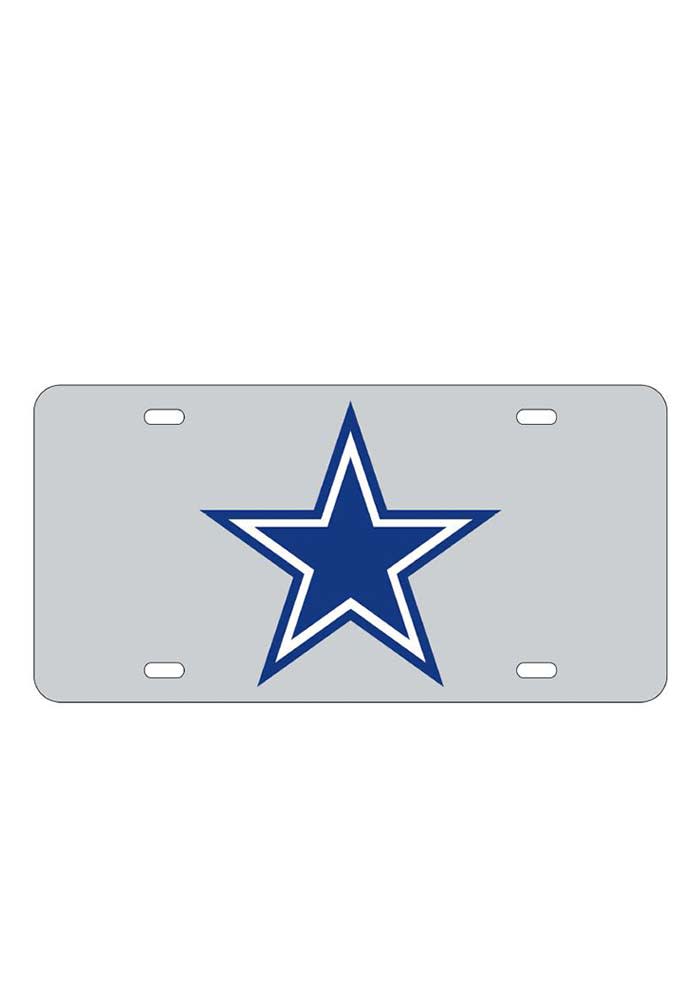 Dallas Cowboys License Plate- Dallas Cowboys SILVER Team Logo Inlaid ...