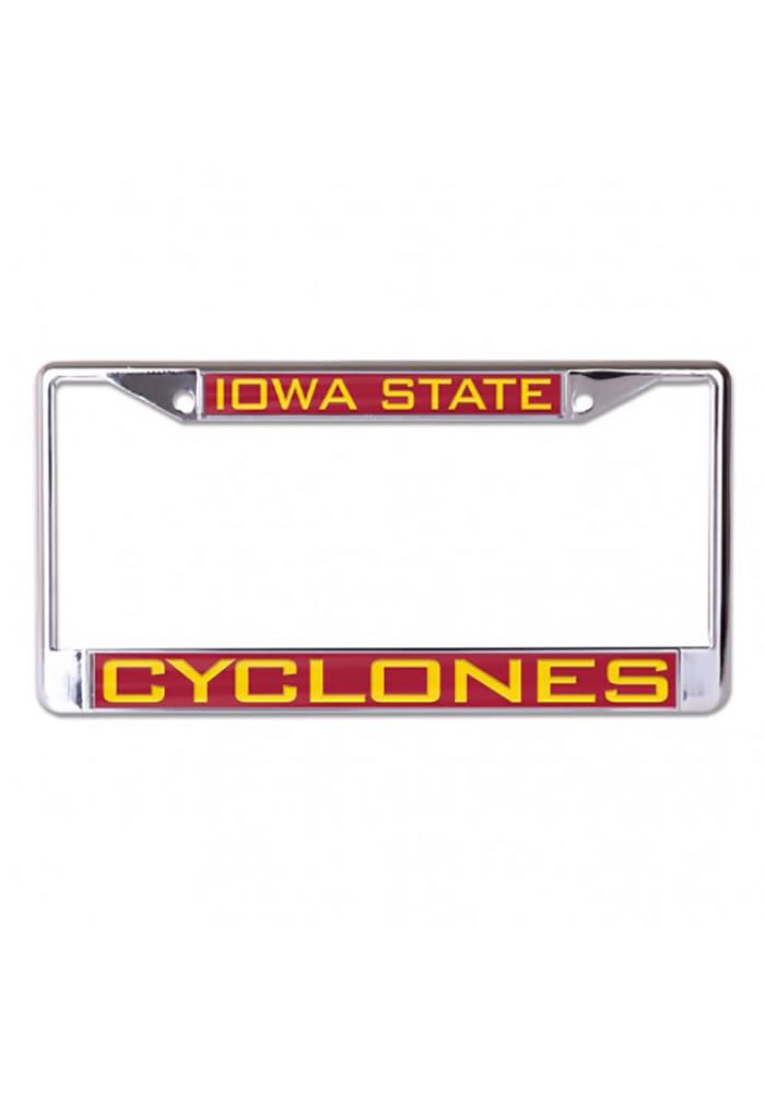 Iowa State Cyclones License Plate Frame - Iowa State Cyclones CARDINAL ...