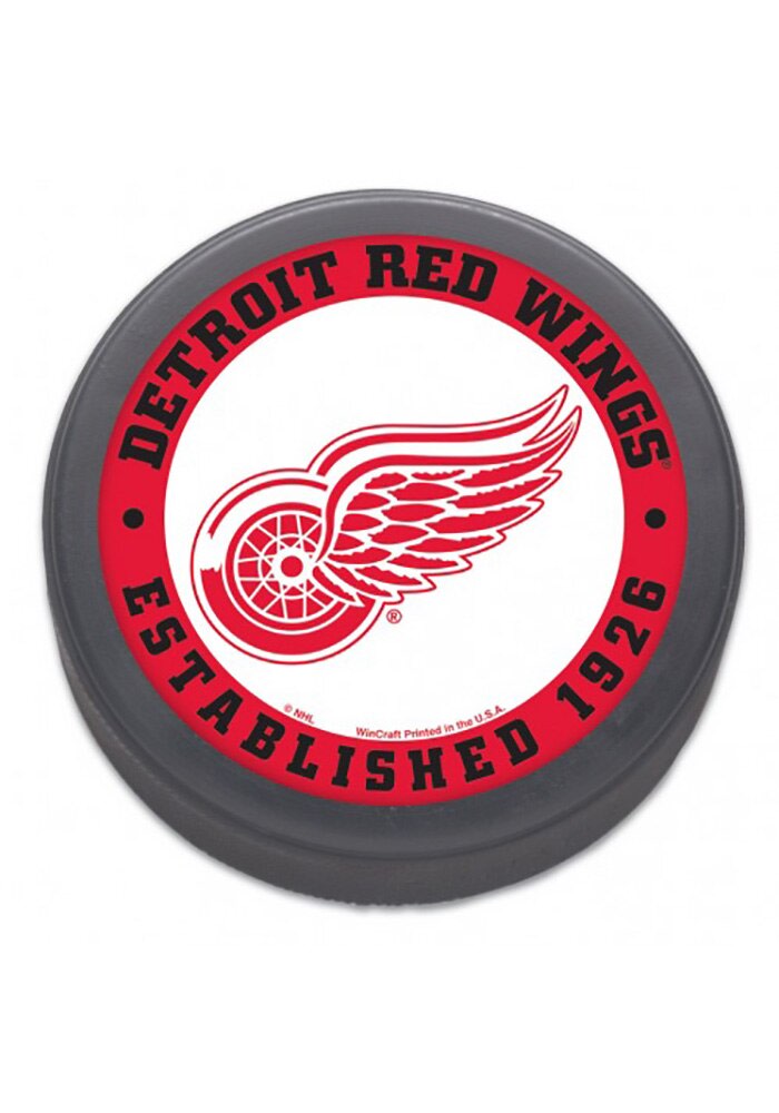 Detroit Red Wings Red Classic Hockey Puck - 5715505