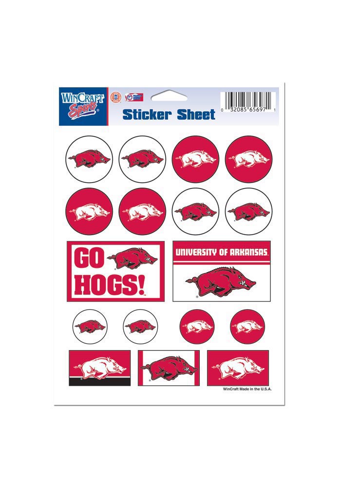 Arkansas Razorbacks Souvenir | Arkansas Razorbacks Stickers CARDINAL ...
