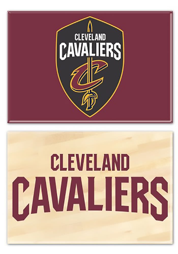 Cleveland Cavaliers 2 Pack Rectangle Magnet - Red