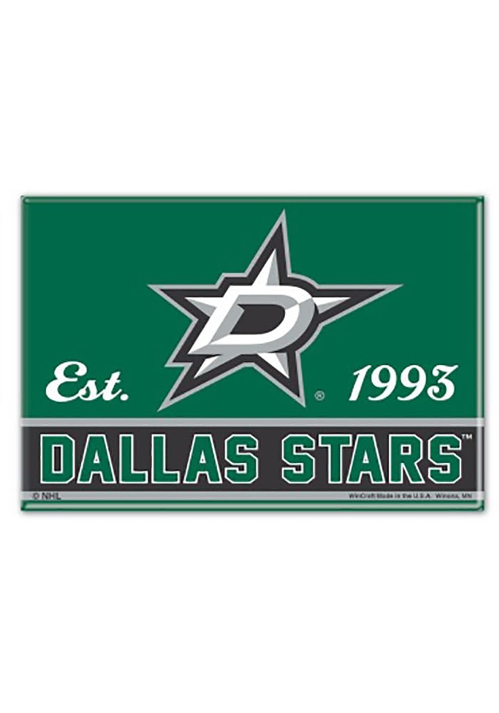 Dallas Stars GREEN 2.5x3.5 Magnet - 5715902