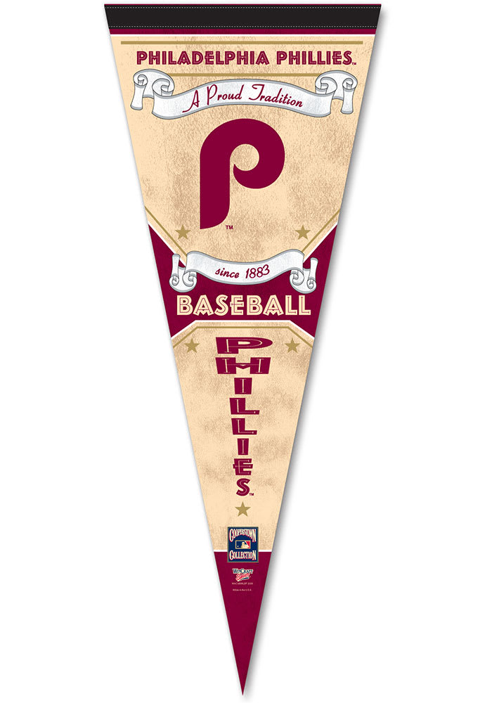 Philadelphia Phillies Red vertical premium pennant Pennant - 5716090