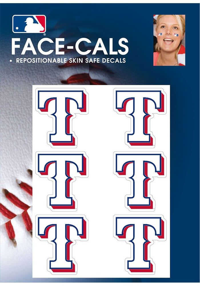 Texas Rangers BLUE 6 Pack Tattoo - 5716562