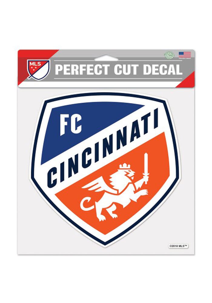 FC Cincinnati CLEAR 8x8 inch Perfect Cut Auto Decal - 5717324