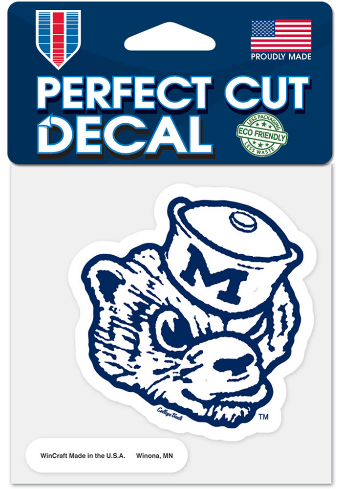 BLUE Michigan Wolverines 4x4 Vault Decal - 5718766