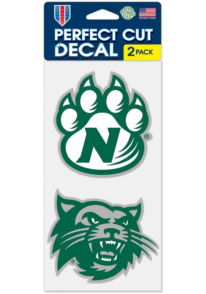 Northwest Missouri State Bearcats GREEN 4x4 2 Pack Auto Decal - 5718915