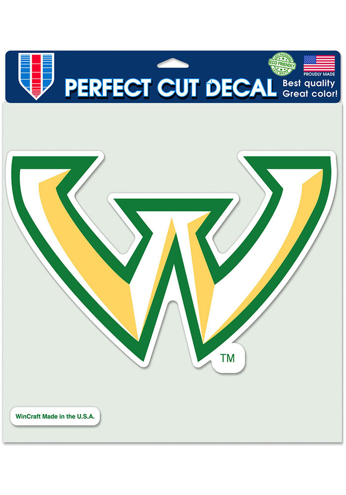 Wayne State Warriors GREEN 8x8 Auto Decal - 5719253