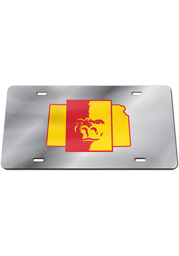 Pitt State Gorillas License Plate- Pitt State Gorillas SILVER Team Logo ...