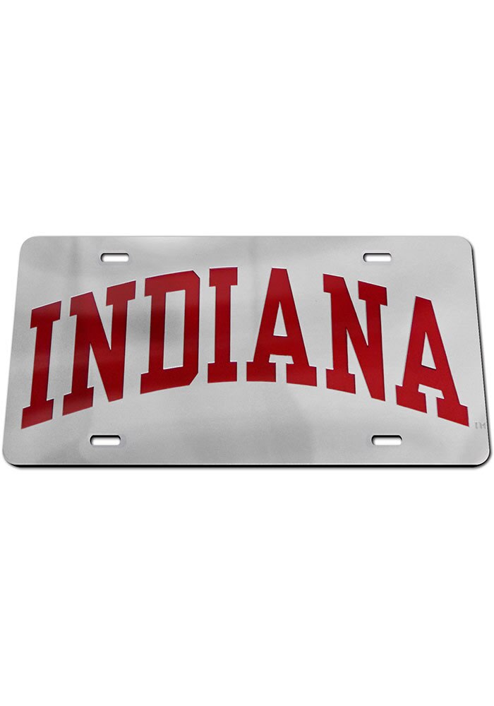 Indiana Hoosiers License Plate- Indiana Hoosiers SILVER Team Logo ...