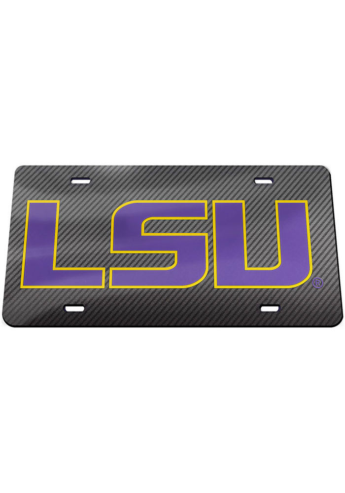 LSU Tigers License Plate- LSU Tigers GRAY Classic Decorative Plate ...