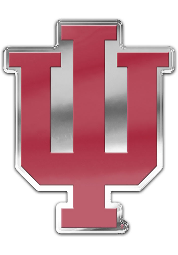 Red Indiana Hoosiers Auto Badge Logo Car Emblem - 5719626