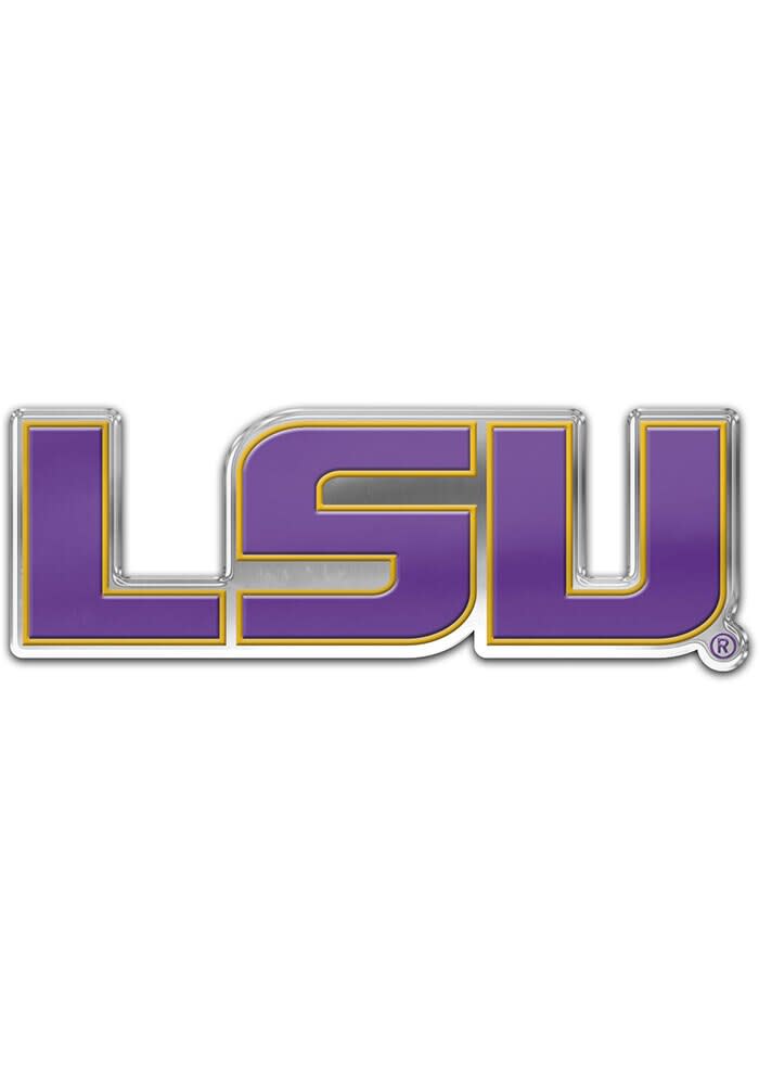 LSU Tigers PURPLE Auto Badge Graphic Car Emblem - 5719654