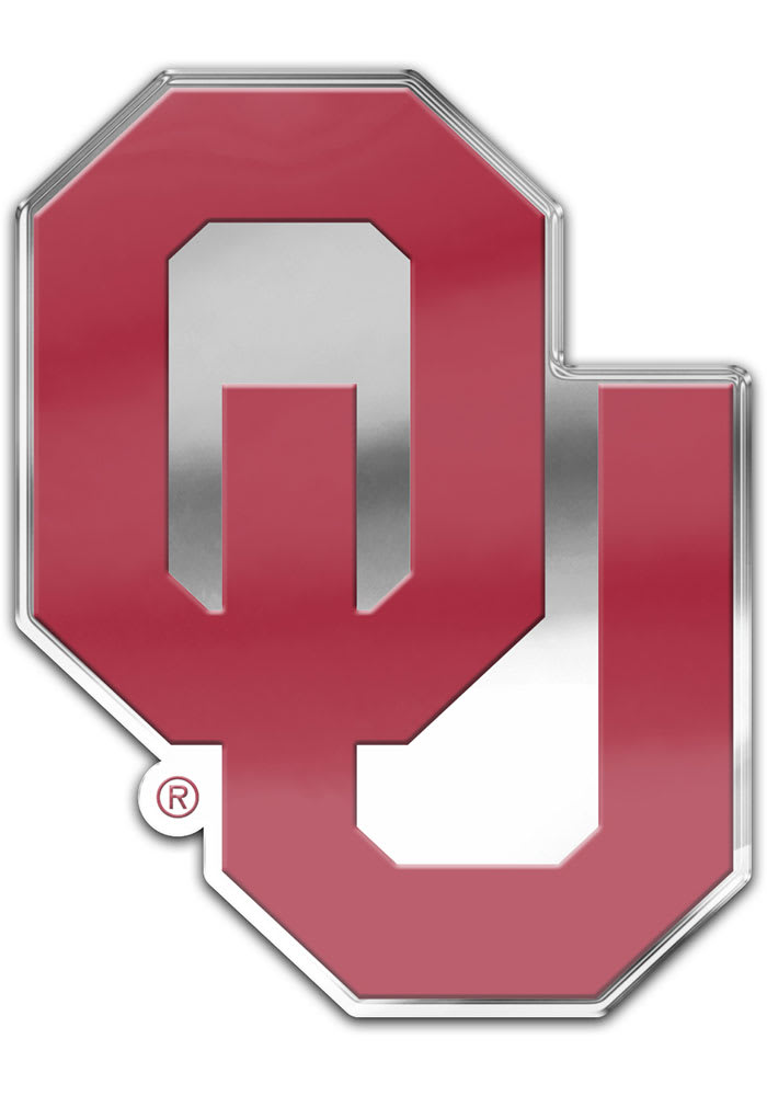 Oklahoma Sooners Red Auto Badge Car Emblem - 5719661