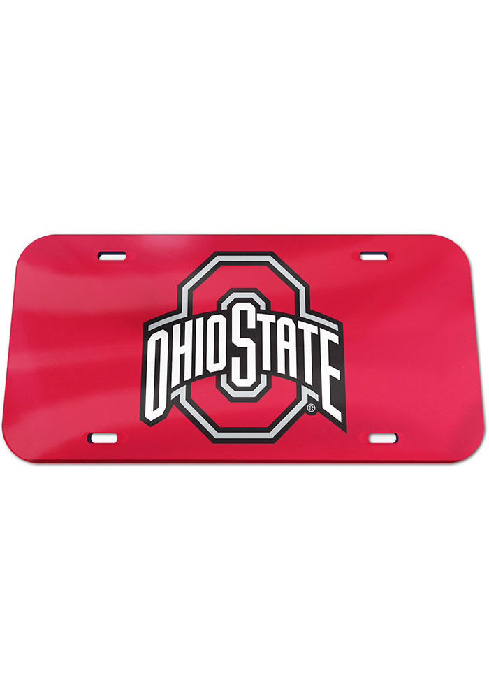 Red Ohio State Buckeyes Team Color License Plate - 5719868