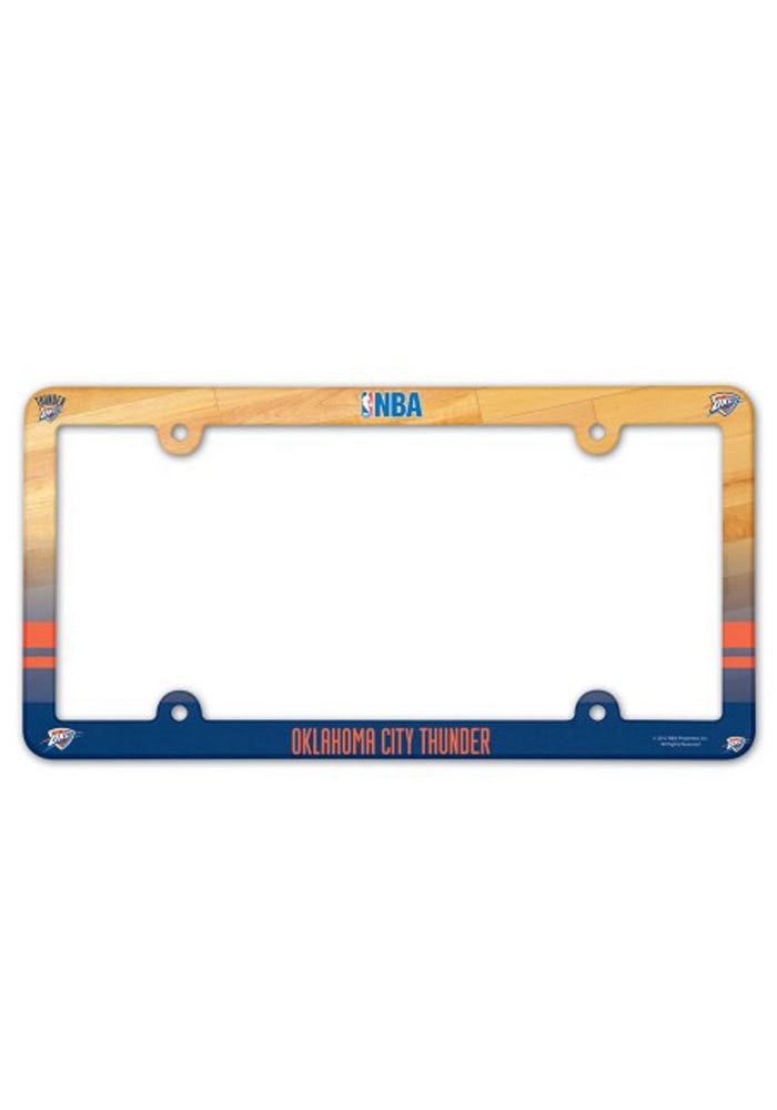 Oklahoma City Thunder License Plate Frame - Oklahoma City Thunder BLUE ...