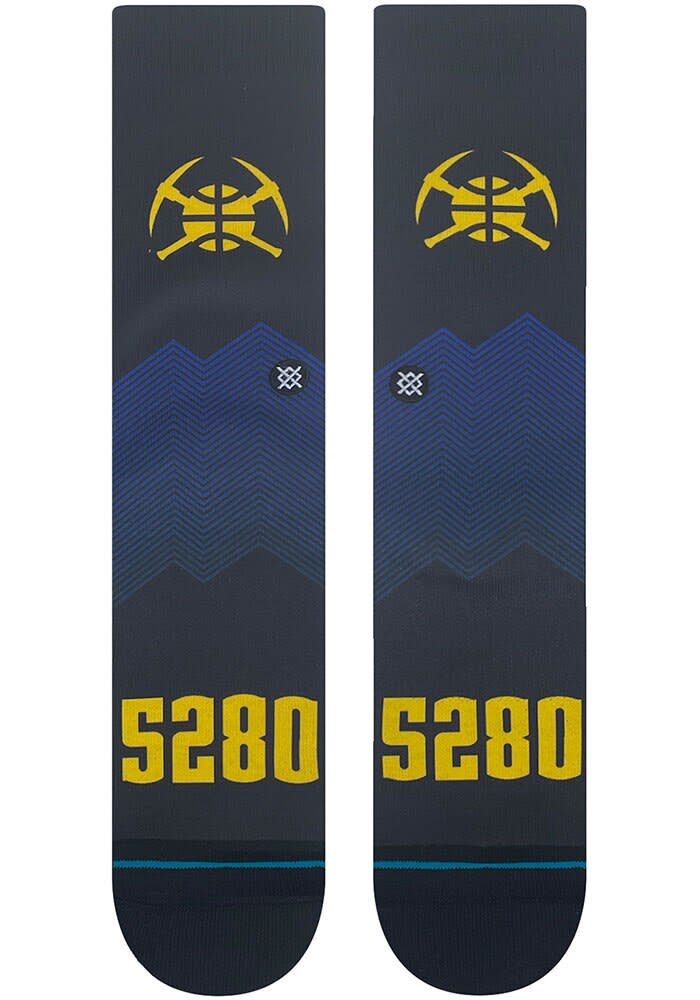 Denver Nuggets Stance 2024 City Edition Mens Crew Socks - NAVY
