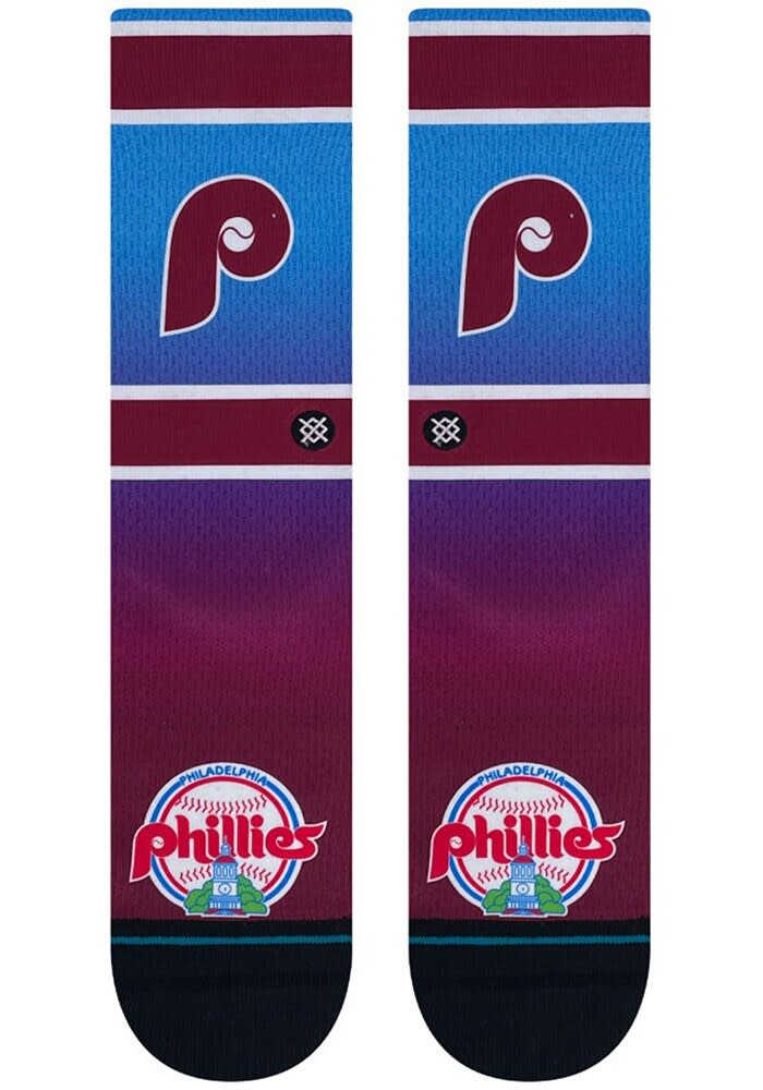 Philadelphia Phillies Stance Red Cooperstown 23 Mens Crew Socks - 5741076