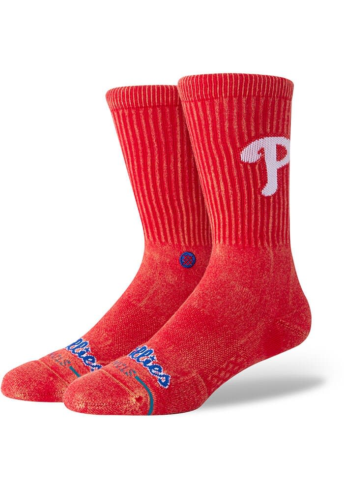 Philadelphia Phillies Stance Fade Mens Crew Socks - Red