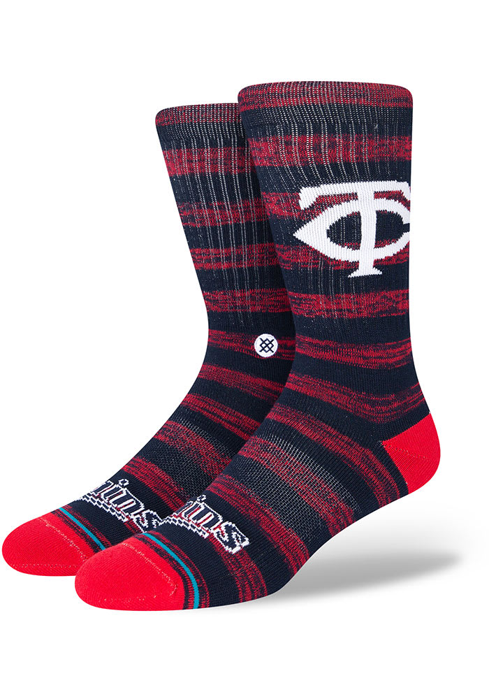 Minnesota Twins Stance NAVY Twist Mens Crew Socks - 5741123