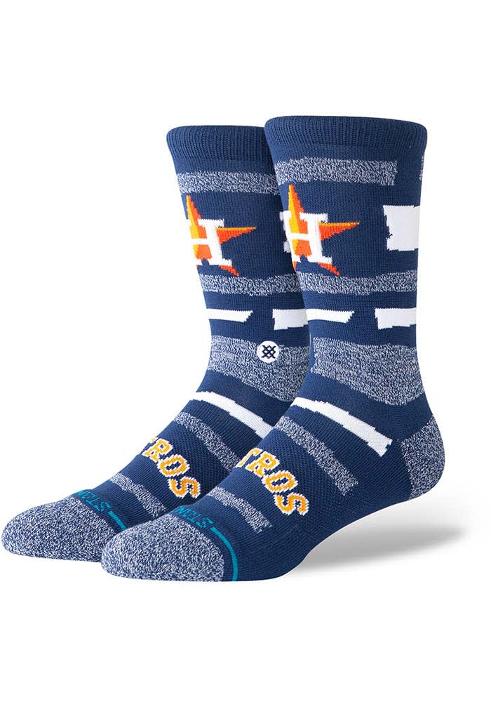 Houston Astros Stance NAVY Squeeze Mens Crew Socks - 5741143