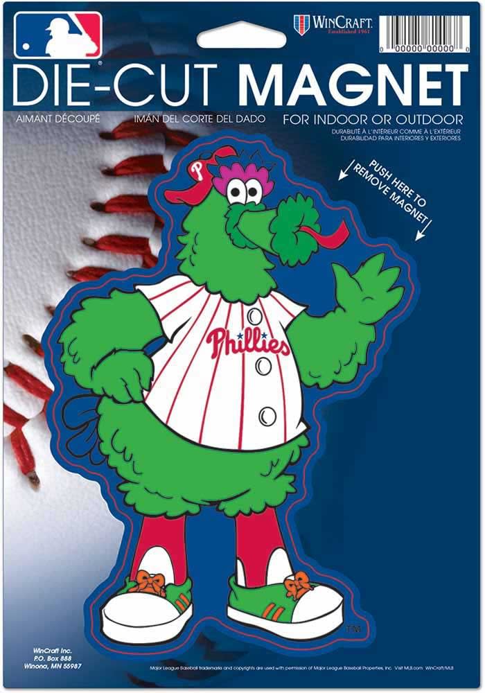 Philadelphia Phillies GREEN Die Cut Car Magnet - 575291