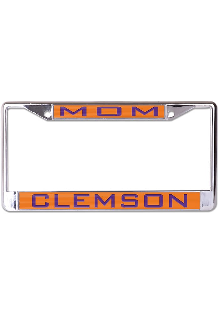 Clemson Tigers License Plate Frame - Clemson Tigers ORANGE Mom License ...
