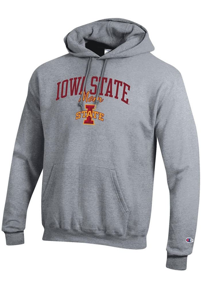 Champion Iowa State Cyclones Mens GREY HEATHER Mom Script Powerblend ...