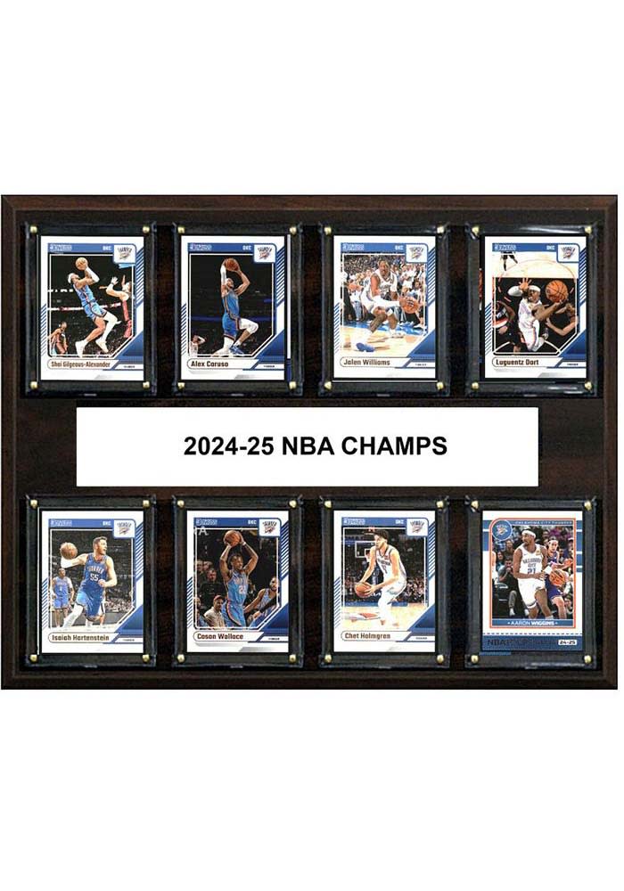 Oklahoma City Thunder BROWN 2025 NBA Champions 12x15 Plaque - 575670613