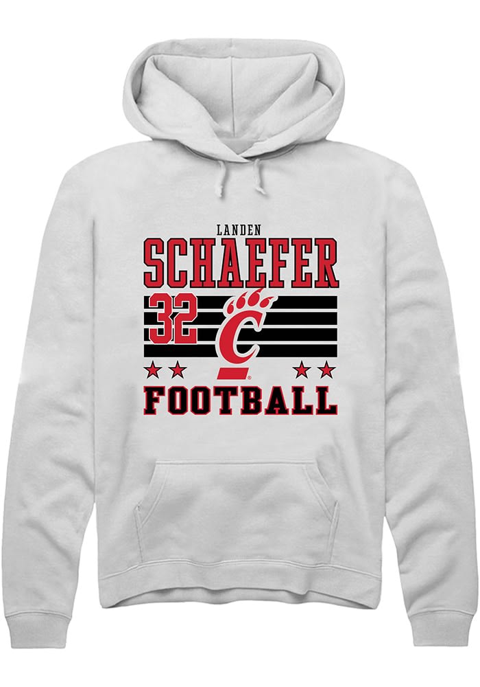 Landen Schaefer Cincinnati Bearcats Mens White Football NIL Striped ...