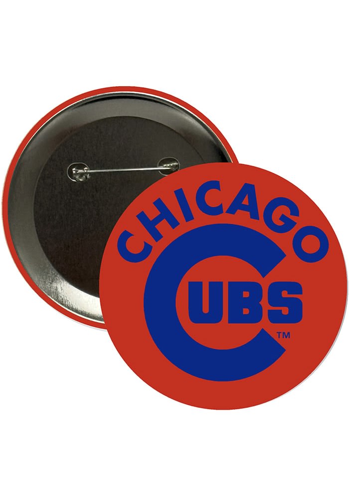 Chicago Cubs LIGHT BLUE 3" Slogan Button - 5778592