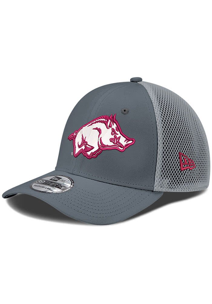 Arkansas Razorbacks Mens 3930NEO ARKRAZ GRAPHITE GRAY HOG GREY New Era ...