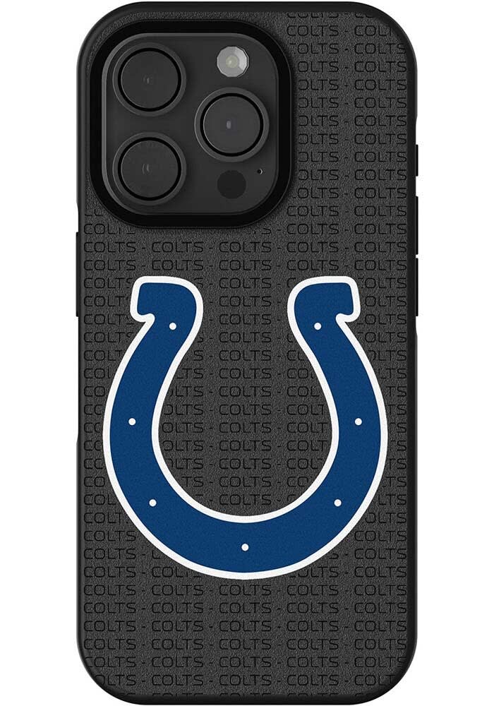 Indianapolis Colts Text Backdrop iPhone Bumper BLACK Phone Cover - 58250500
