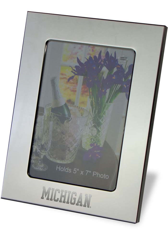 Michigan Wolverines SILVERGREY Silver Plated Picture Frame - 58805486