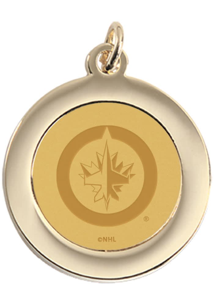 Winnipeg Jets GOLD Gold Pendant Womens Necklace - 588355862