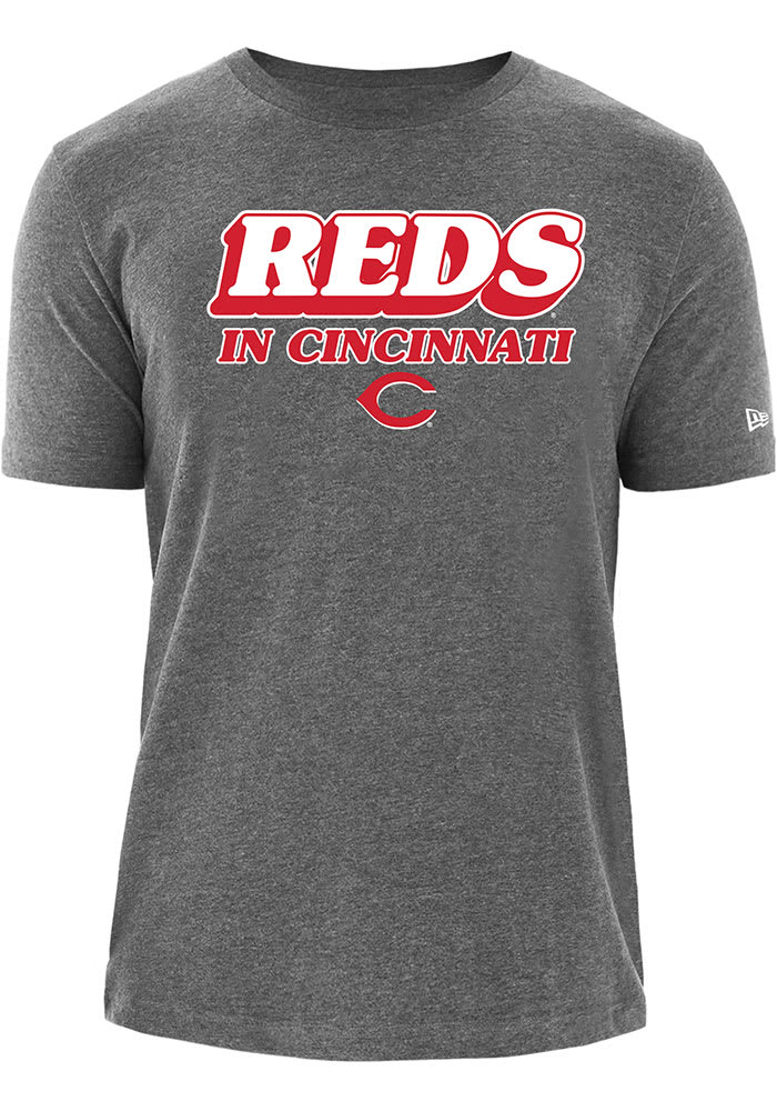 New Era Cincinnati Reds GREY Reds in Cincinnati Short Sleeve T Shirt ...