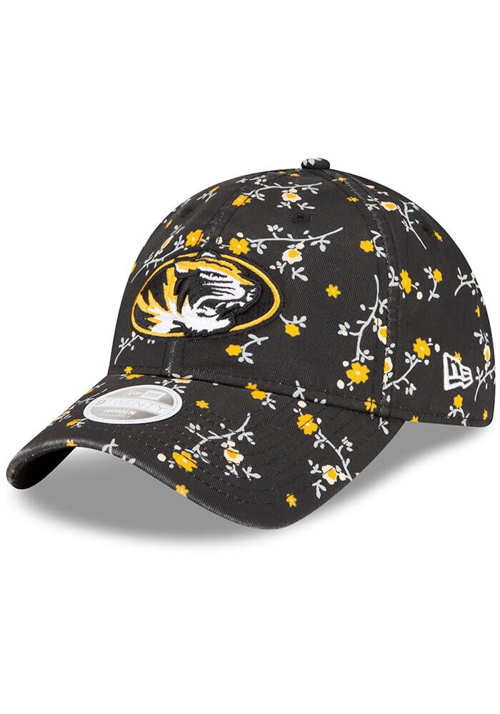 Missouri Tigers New Era Womens BLACK Blossom 9TWENTY Adjustable Hat ...