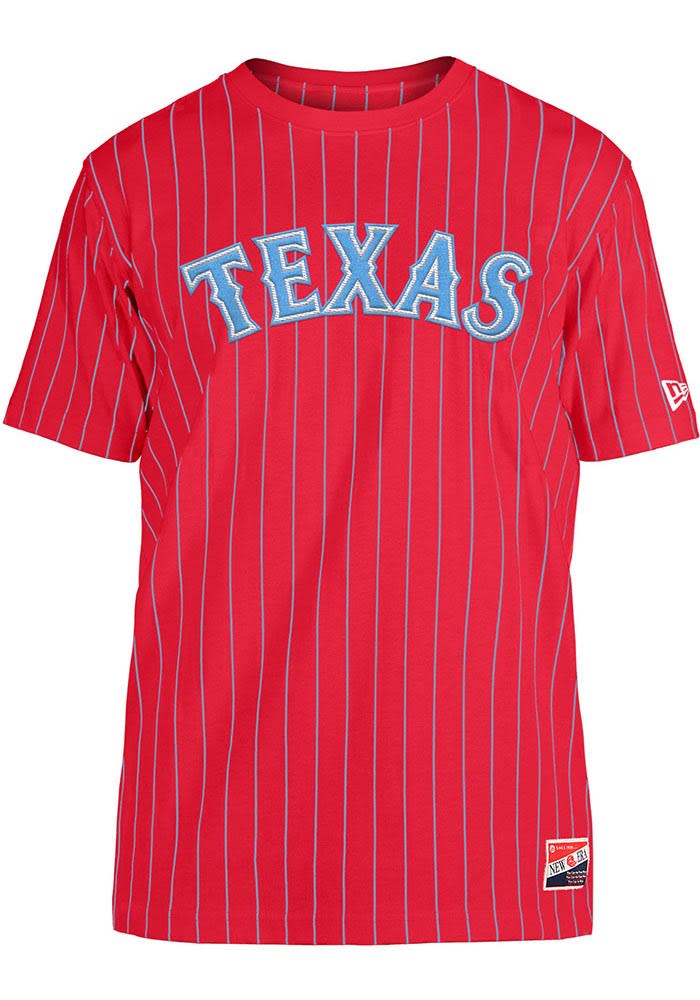 New Era Texas Rangers Red Throwback Short Sleeve Fashion T Shirt ...