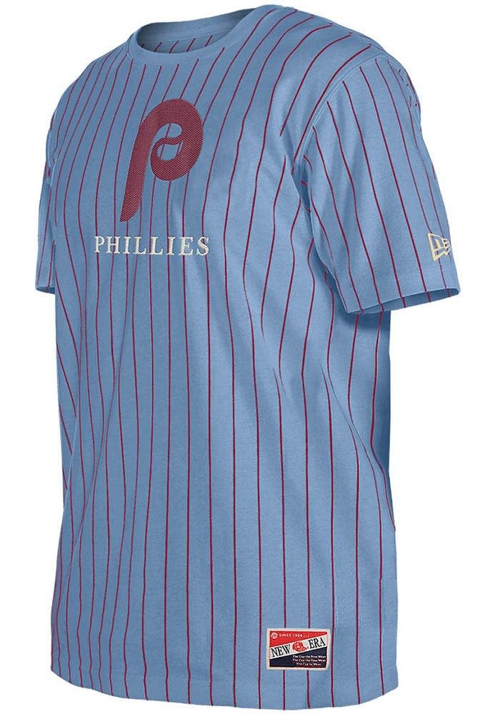 New Era Philadelphia Phillies LIGHT BLUE Throwback Pinstripe Short ...