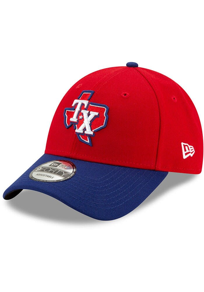 New Era Texas Rangers Red 2T Alt 3 The League 9FORTY Adjustable Hat ...