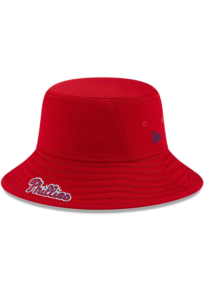 New Era Philadelphia Phillies Red Sleek Bucket Hat