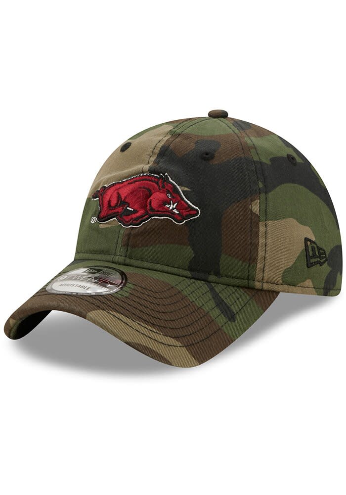 Arkansas Razorbacks Core Classic 2.0 CAMO New Era Youth Adjustable Hat ...