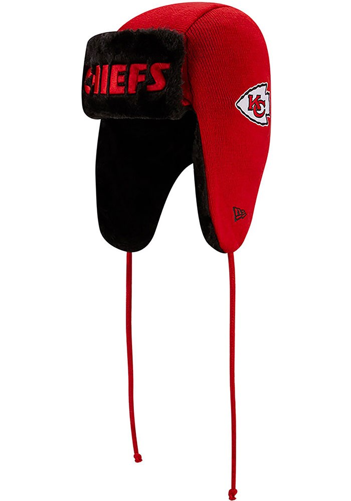 Kansas City Chiefs New Era Red Helmet head Knit Hat - 59007389