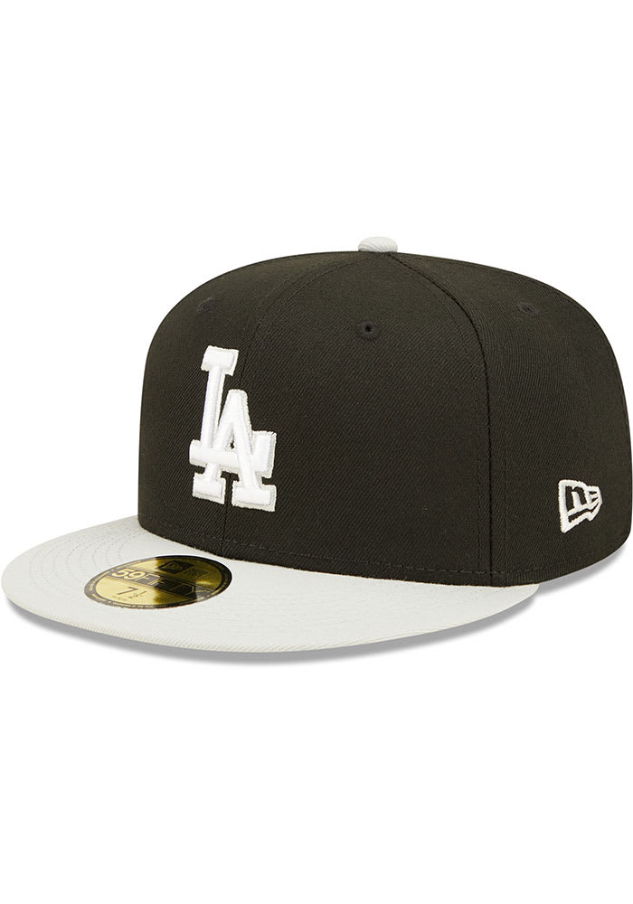 Los Angeles Dodgers Mens 2T Color Pack 59FIFTY BLACK New Era Fitted Hat ...