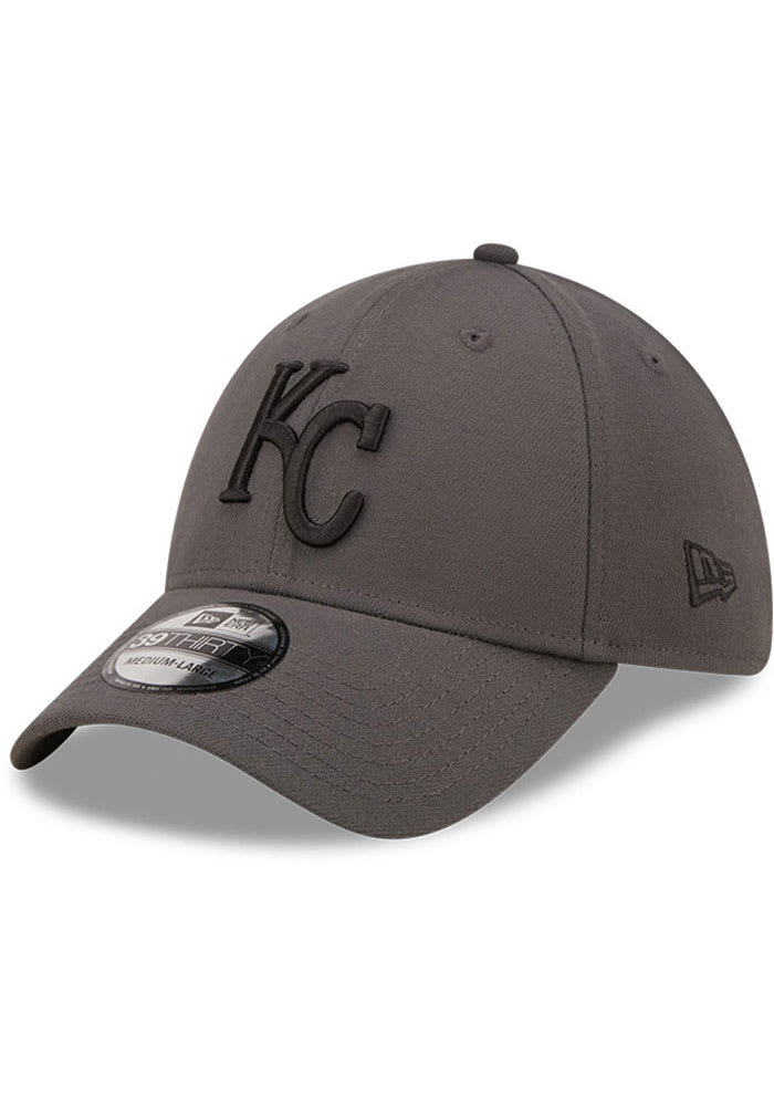 Kansas City Royals Mens Classic 39THIRTY GREY New Era Flex Hat - 59012067