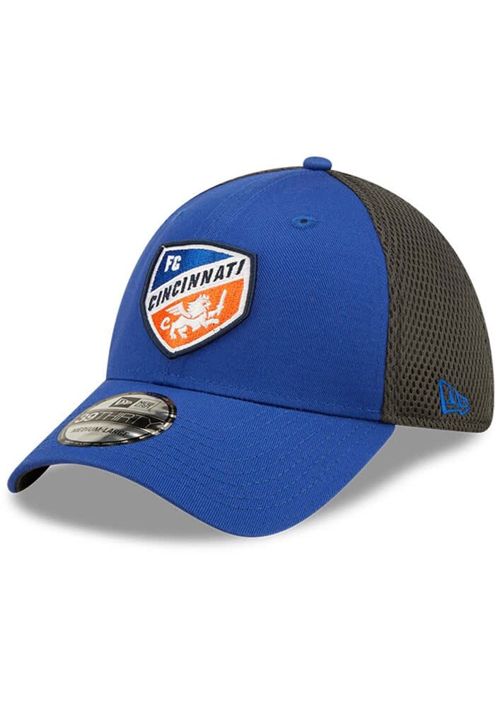 FC Cincinnati Mens Team Neo 39THIRTY BLUE New Era Flex Hat - 59012109