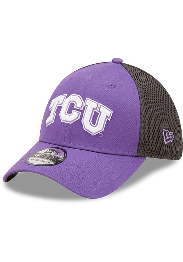 TCU Horned Frogs Mens Team Neo 39THIRTY Unique PURPLE New Era Flex Hat ...