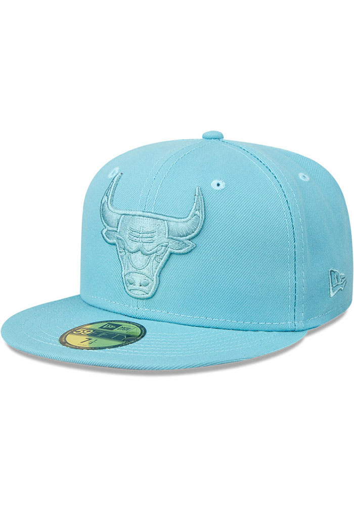 Chicago Bulls Mens Color Pack 59FIFTY BLUE New Era Fitted Hat - 59012484