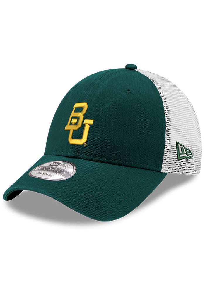 New Era Baylor Bears GREEN Trucker 9FORTY Adjustable Hat - 59013253